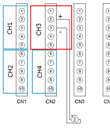 How can I configure a 0-20mA current analog input on my PLIO03?