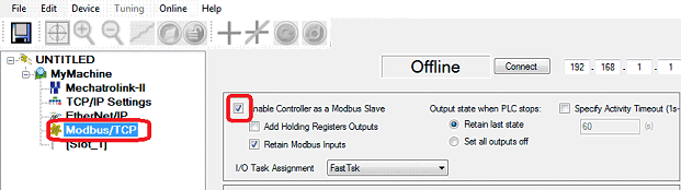 How to communicate with an Yaskawa MPiec Controller via Modbus TCP