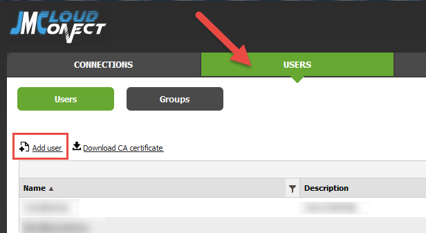 JMCloud Connect: how to create Superuser?