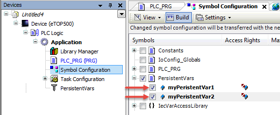 How To Create Persistent And Constant Variables With Codesys V3 Internal Plc