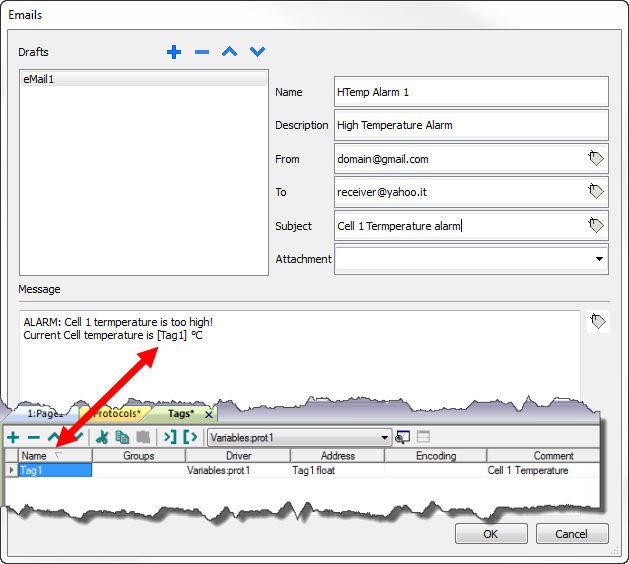How to send emails from HMI?