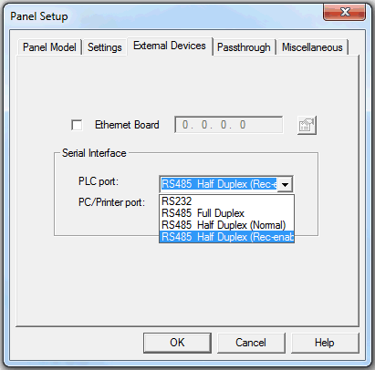 How to set-up serial communication ports in case of RS422 network ...